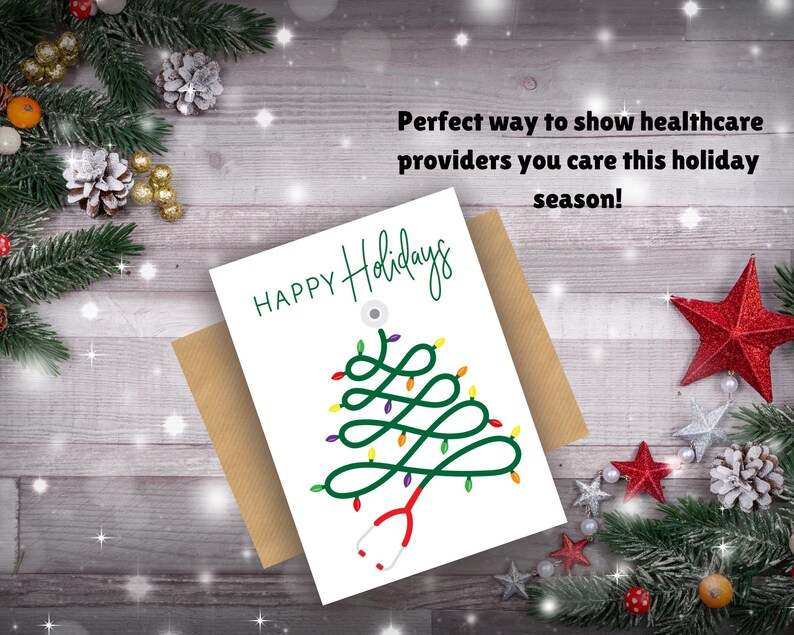 Healthcare Hero Christmas Card: Heartfelt Holiday Greetings (instant ...