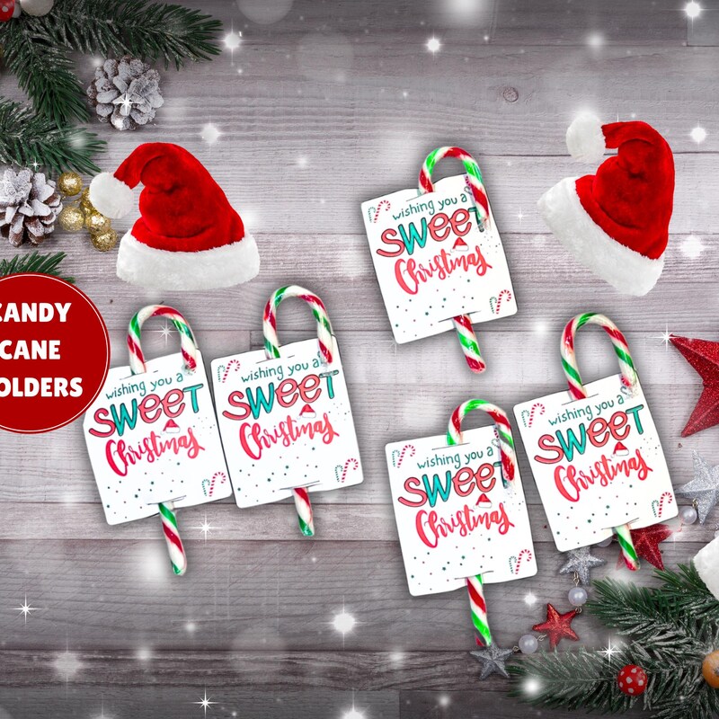 Candy Cane Tags - Etsy