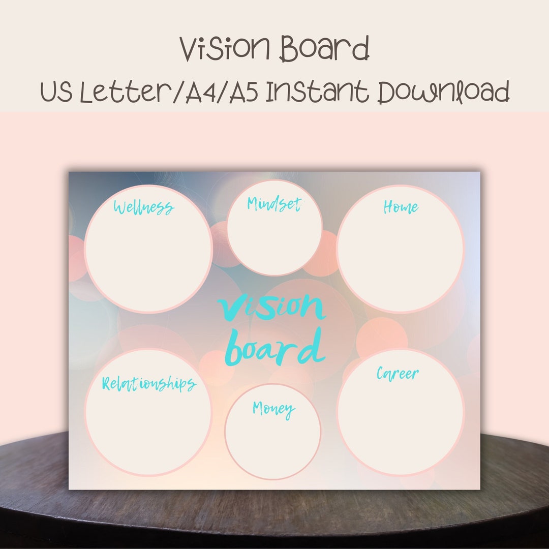 Vision Board to Manifest Your Desires/printable Vision Board/dream ...