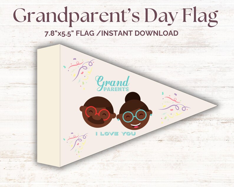 Celebrategrandparent's Day With Printable Flag/printable Grandparents ...