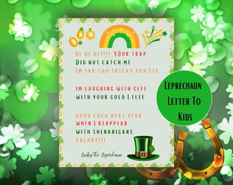 Leprechaun Letter | St. Patrick's Day Printable - Etsy