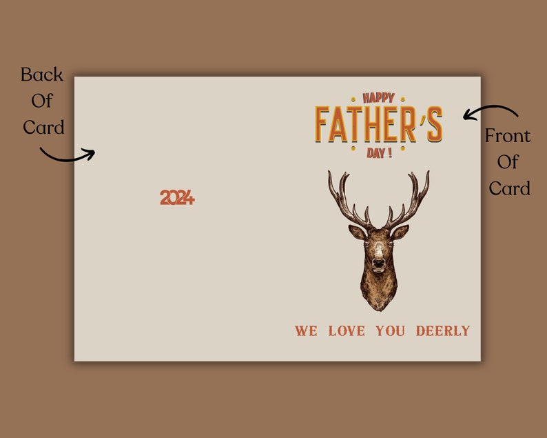 Happy Father's Day Printable Hunting Card/father's Day for Hunting ...