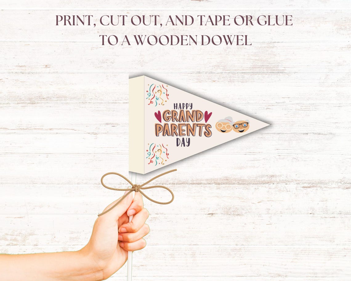 Celebrate Grandparent's Day With Printable Flag/printable Grandparent's ...
