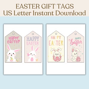 Easter Gift Tags for Treats, Gifts, Favours/easter Treat Tags/set of 4 ...