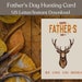 Happy Father's Day Printable Hunting Card/father's Day for Hunting ...