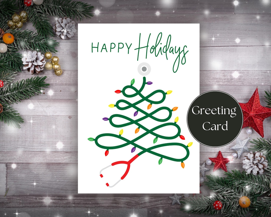 Healthcare Hero Christmas Card: Heartfelt Holiday Greetings (instant ...