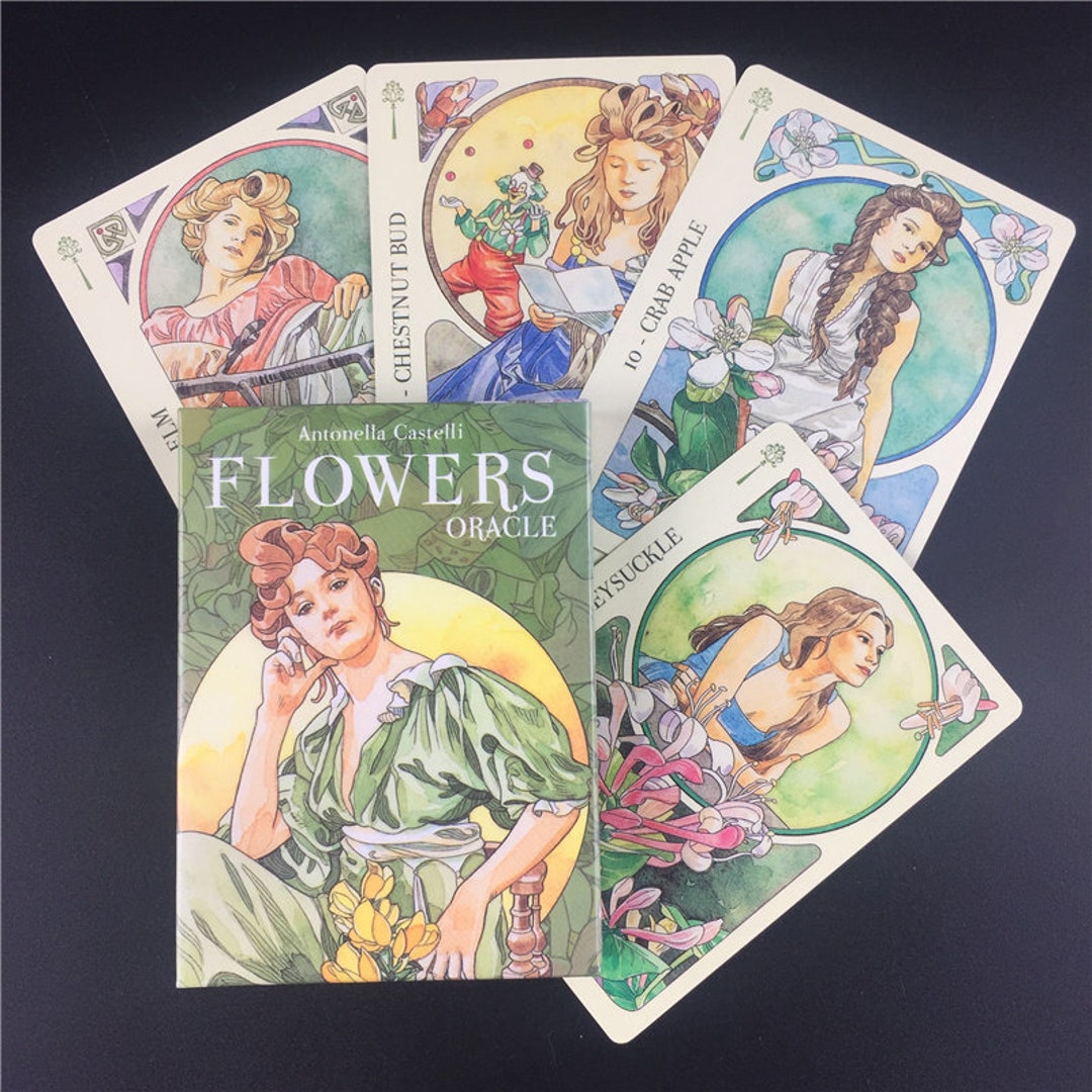 50% OFF TODAY Flowers Oracle Cards Tarot Deck Tarot Reading Deck for ...