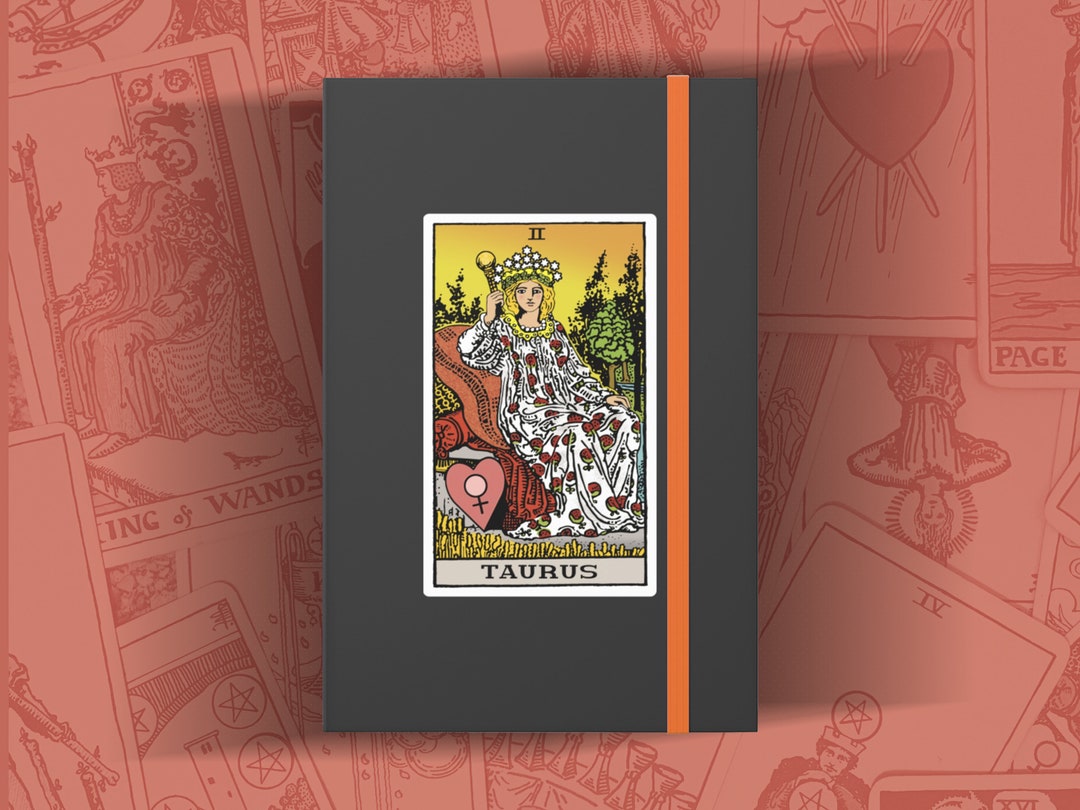 Taurus the Empress Notebook Ruled, Taurus Astrology Gift, Tarot Journal ...