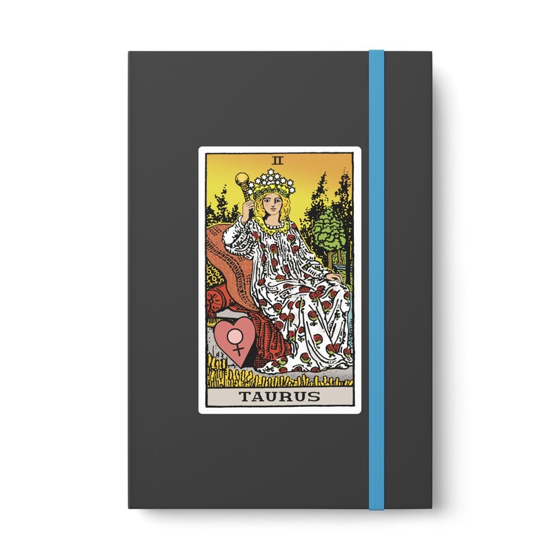 Taurus the Empress Notebook Ruled, Taurus Astrology Gift, Tarot Journal ...