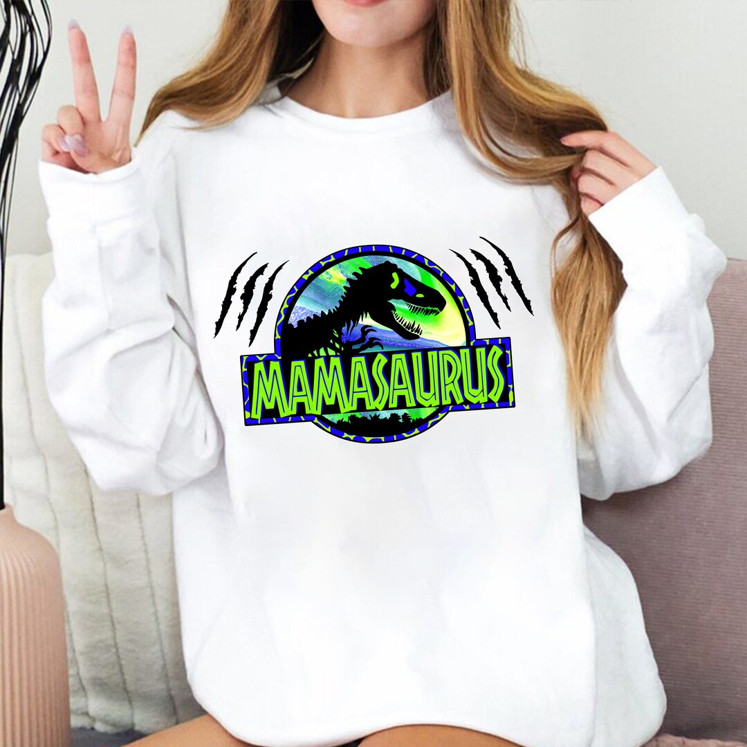 Dinosaur Mom Mamasaurus, Customized Personalized Sweatshirt/t-shirt ...