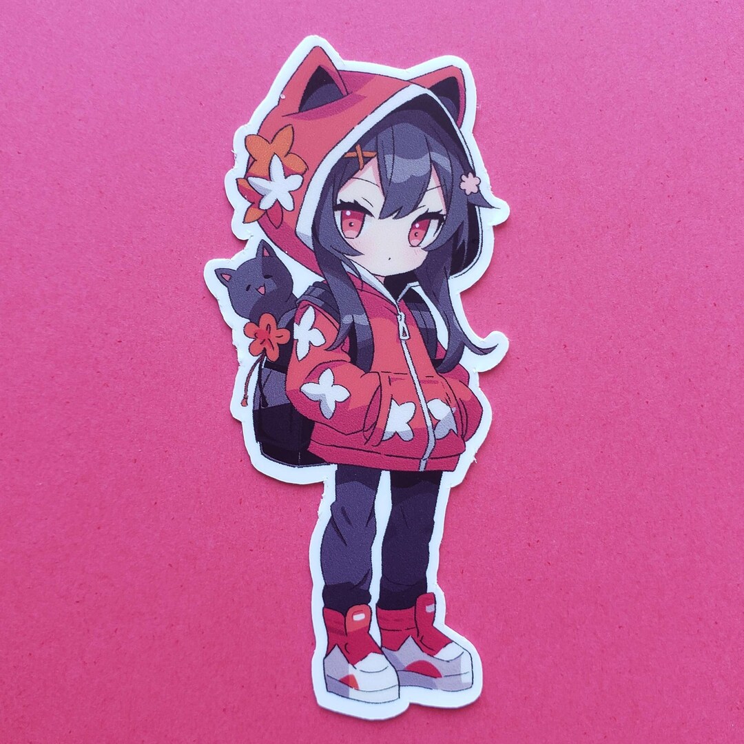 Original | Lychee Neko | Vinyl Sticker - Etsy