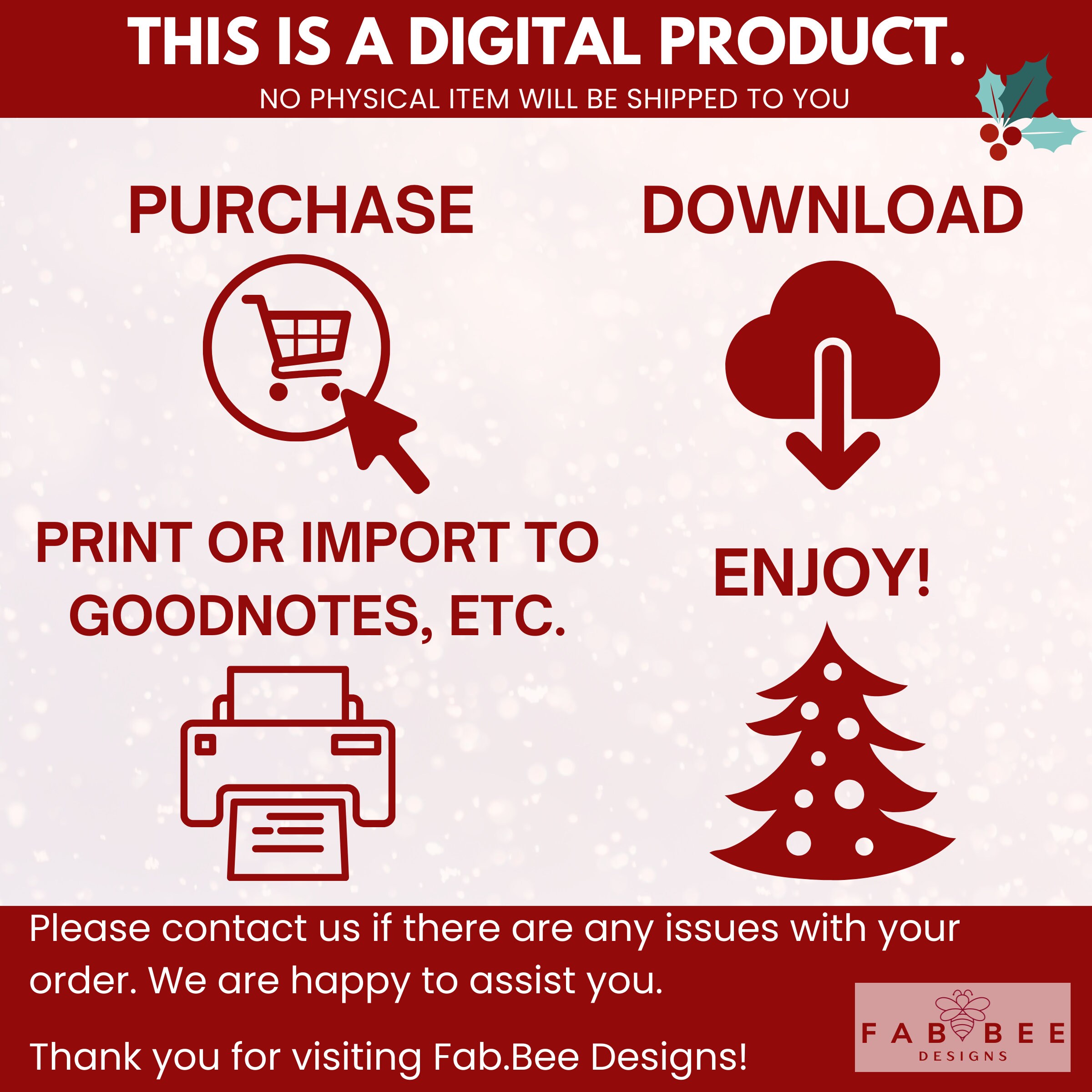 Ultimate Christmas Printable & Digital Planner: Organize Your - Etsy