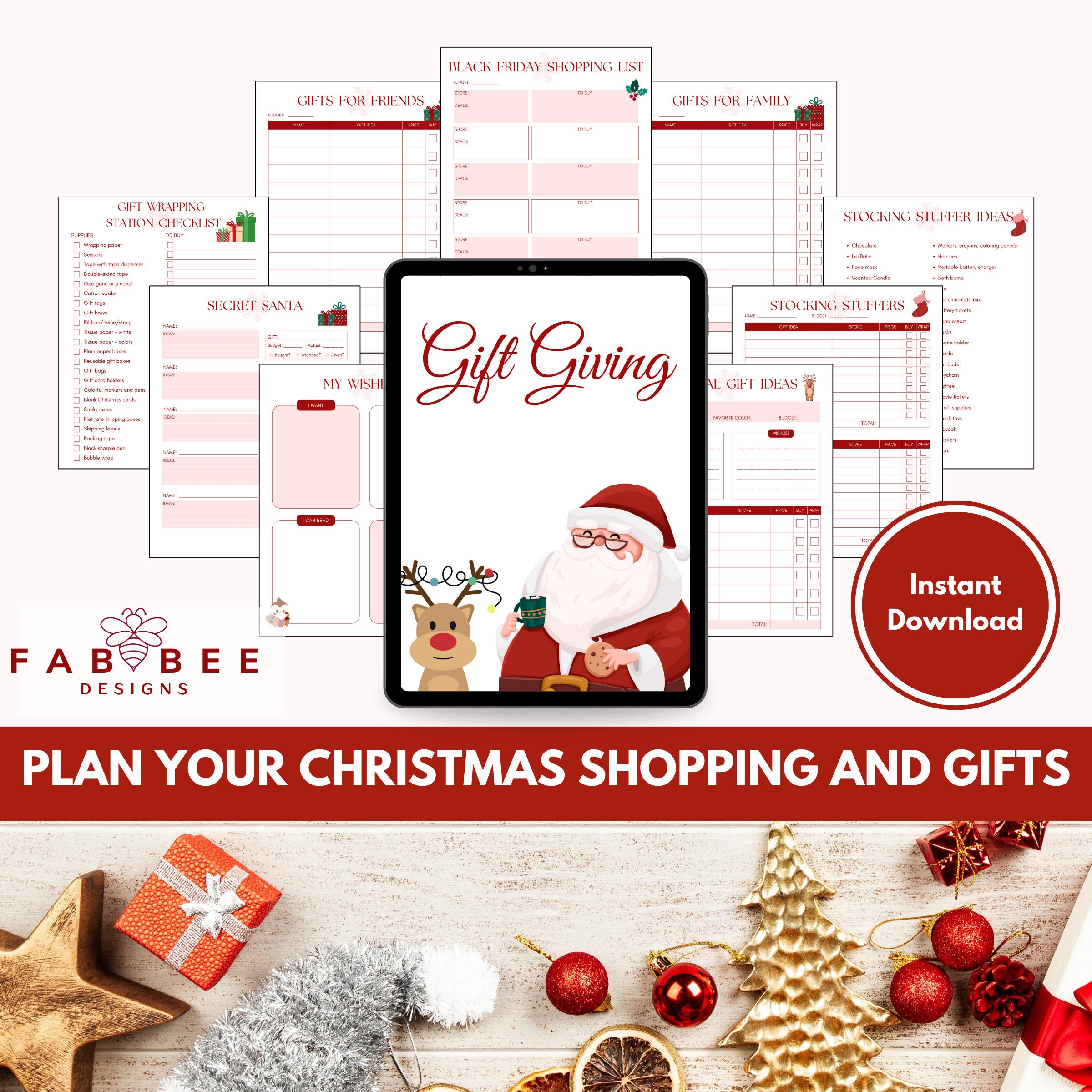 Ultimate Christmas Printable & Digital Planner: Organize Your - Etsy