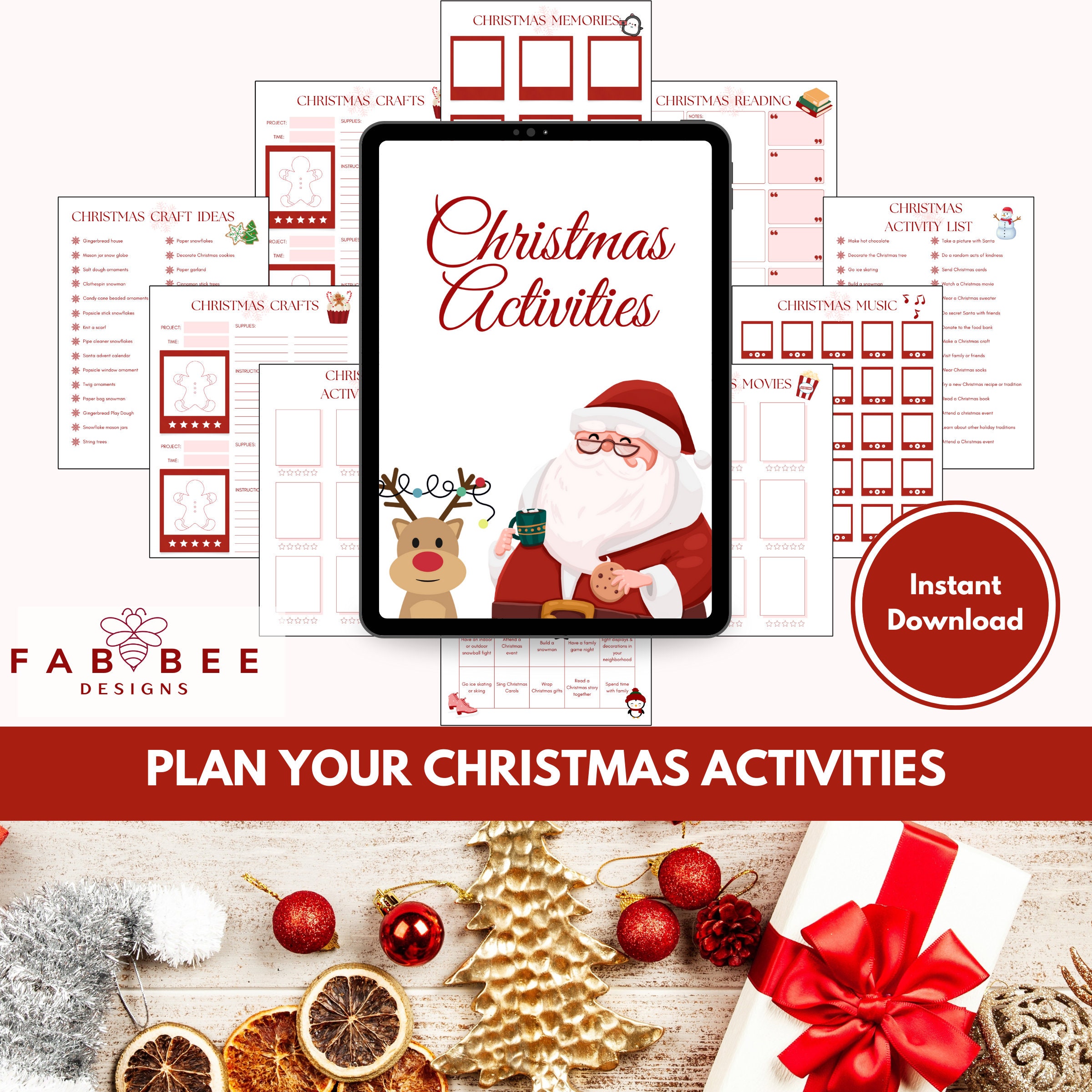 Ultimate Christmas Printable & Digital Planner: Organize Your - Etsy