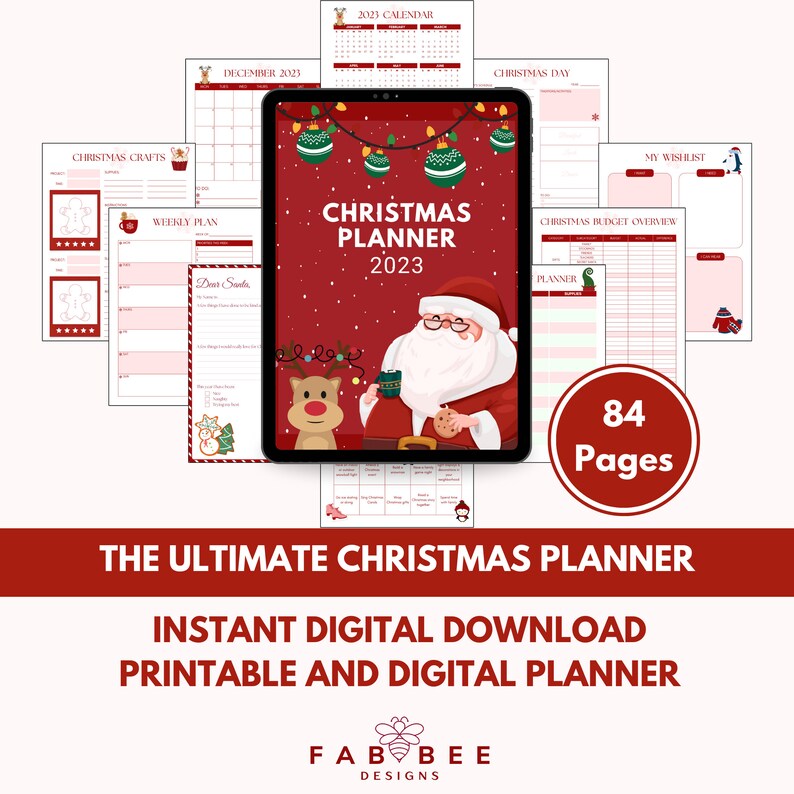 Ultimate Christmas Printable & Digital Planner: Organize Your - Etsy