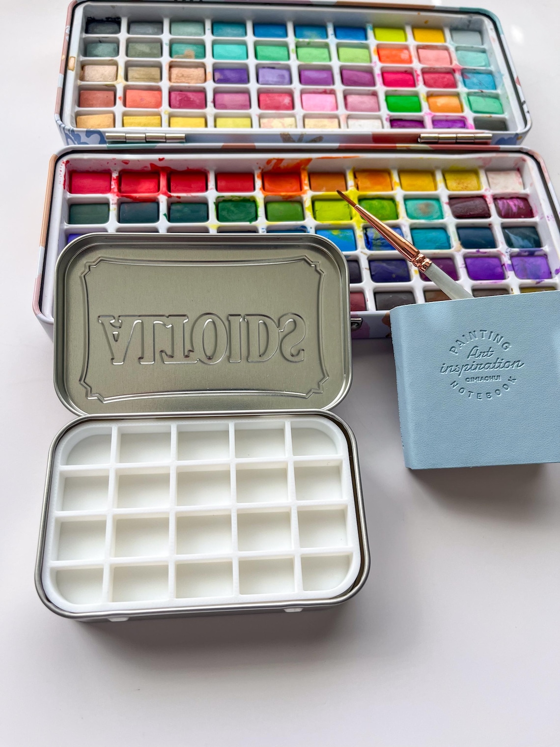 2 Level Altoids Watercolor Palette, Travel Paint Palette, Mini Paint ...