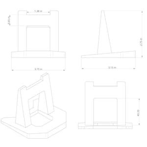 Universal Ham Radio Desktop Stand - Desk Stand Fits Various Hand-held ...