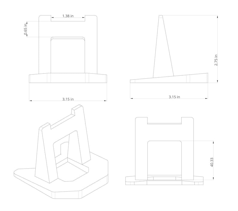 Universal Ham Radio Desktop Stand - Desk Stand Fits Various Hand-held ...
