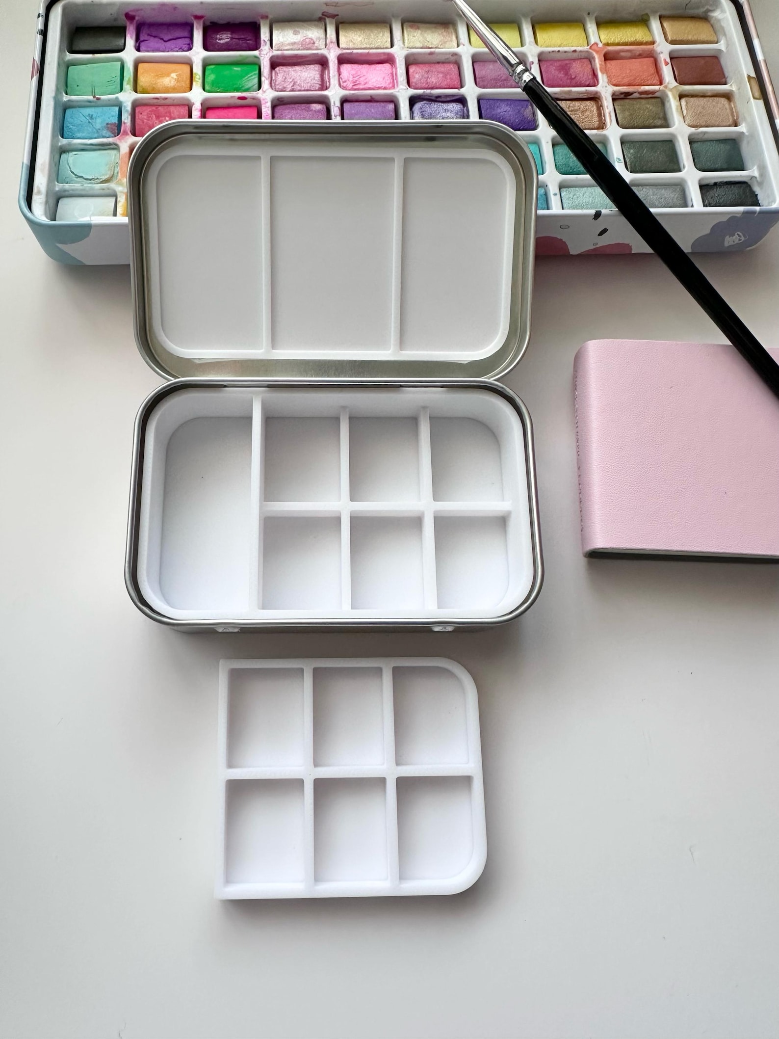 3-level Altoids Watercolor Palette Insert - Travel Palette, Plein Air ...
