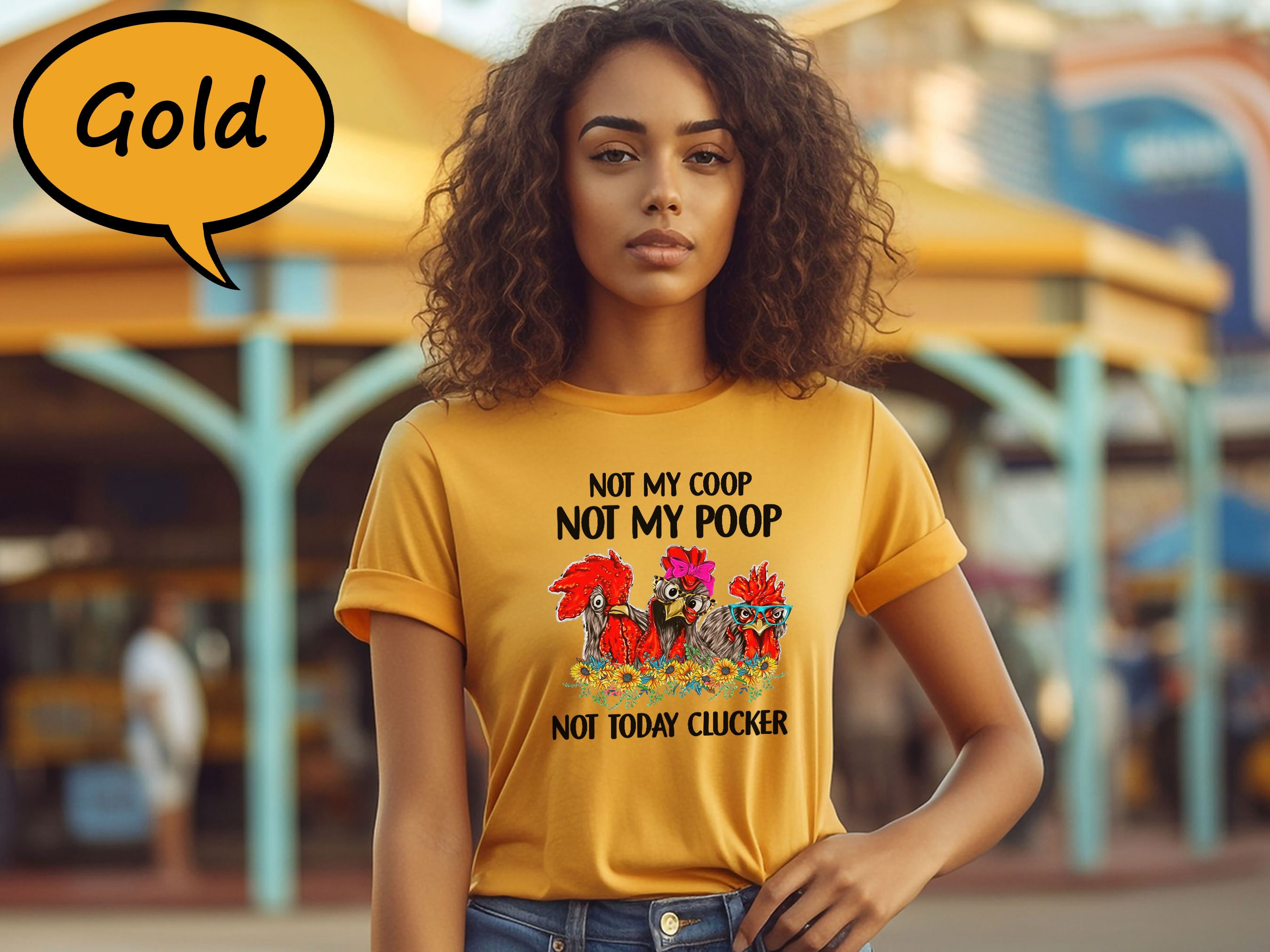 Not My Coop Not My Poop Not Today Clucker Shirt, Funny Farm Animal T ...