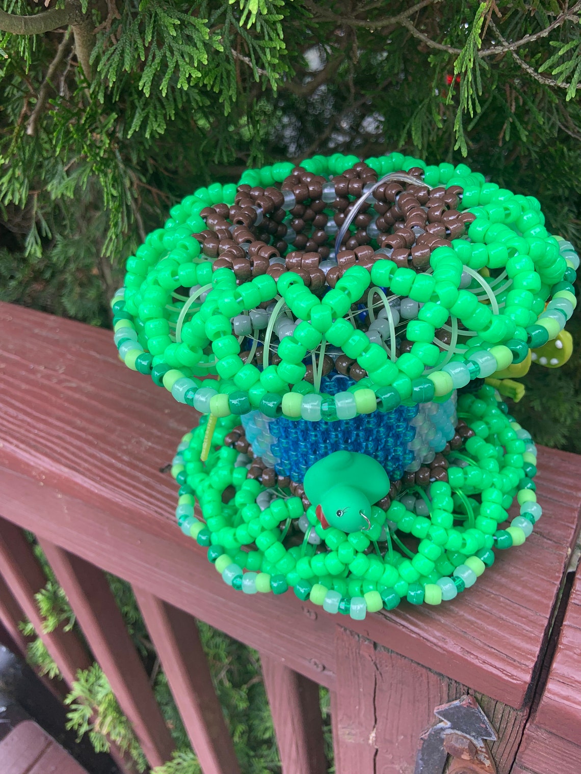 Dinosaur Evolution Light up Slinky Rotating Kandi Cuff Rave Pony Bead ...