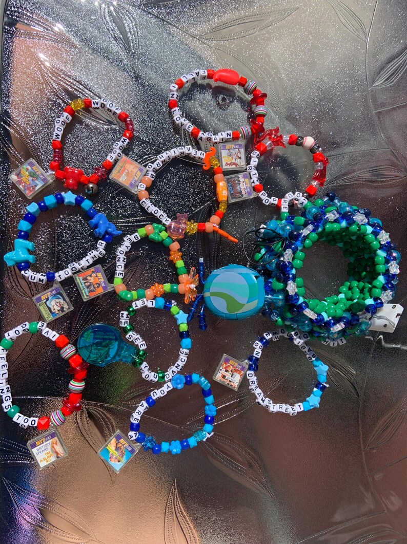 Hit Clips Music Player Kandi Cuff Rave Pony Bead Bracelets Set - Etsy