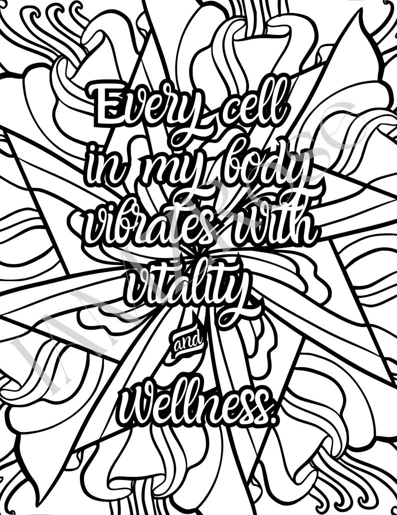 22 Powerful Affirmations for You Manifestation -adult Coloring Book ...