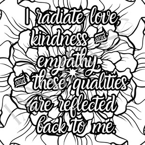 22 Powerful Affirmations for You Manifestation -adult Coloring Book ...