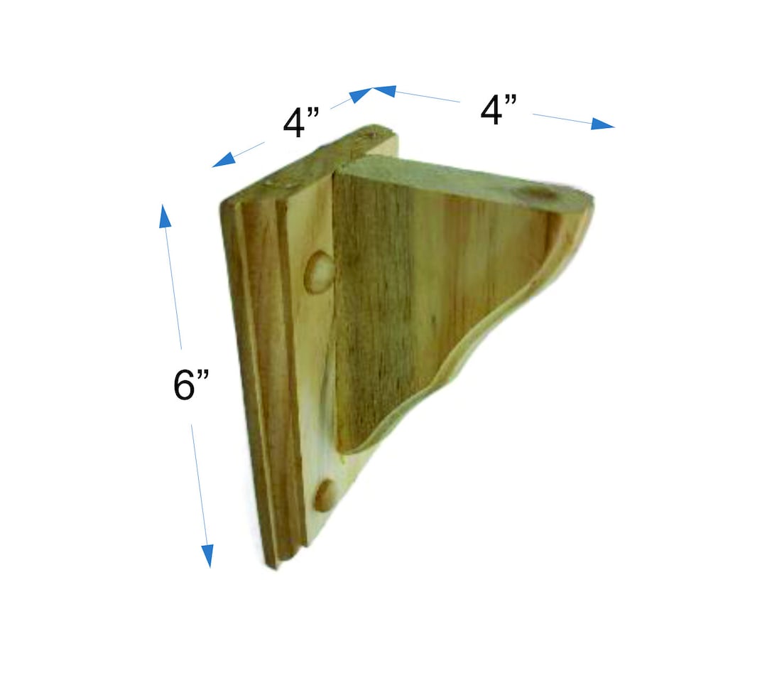 Wood Brackets 4"x6" (countertop and Shelf) - Pinebrackets - Etsy