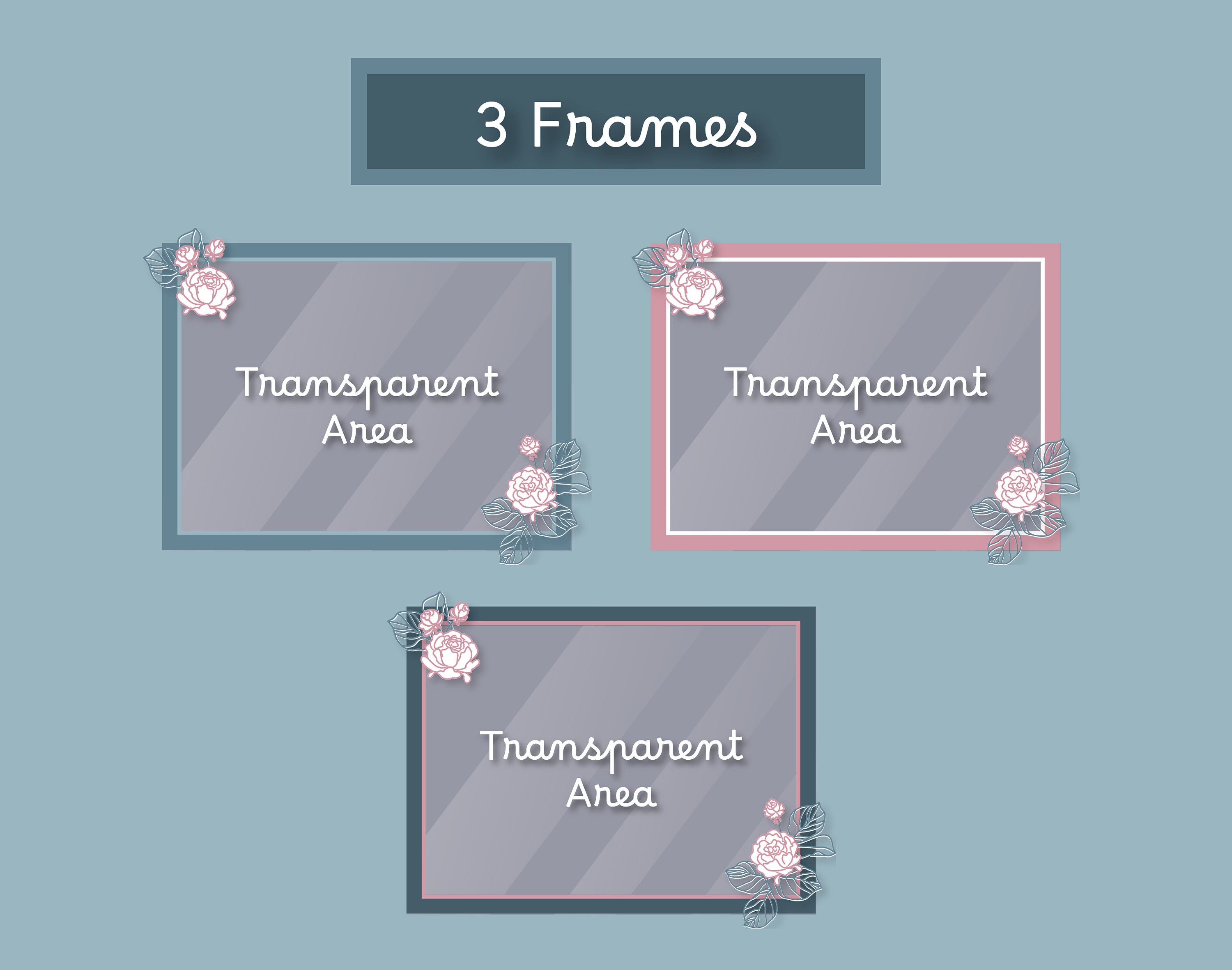 Twitch Stream Overlay Package - "rose Garden" - Etsy