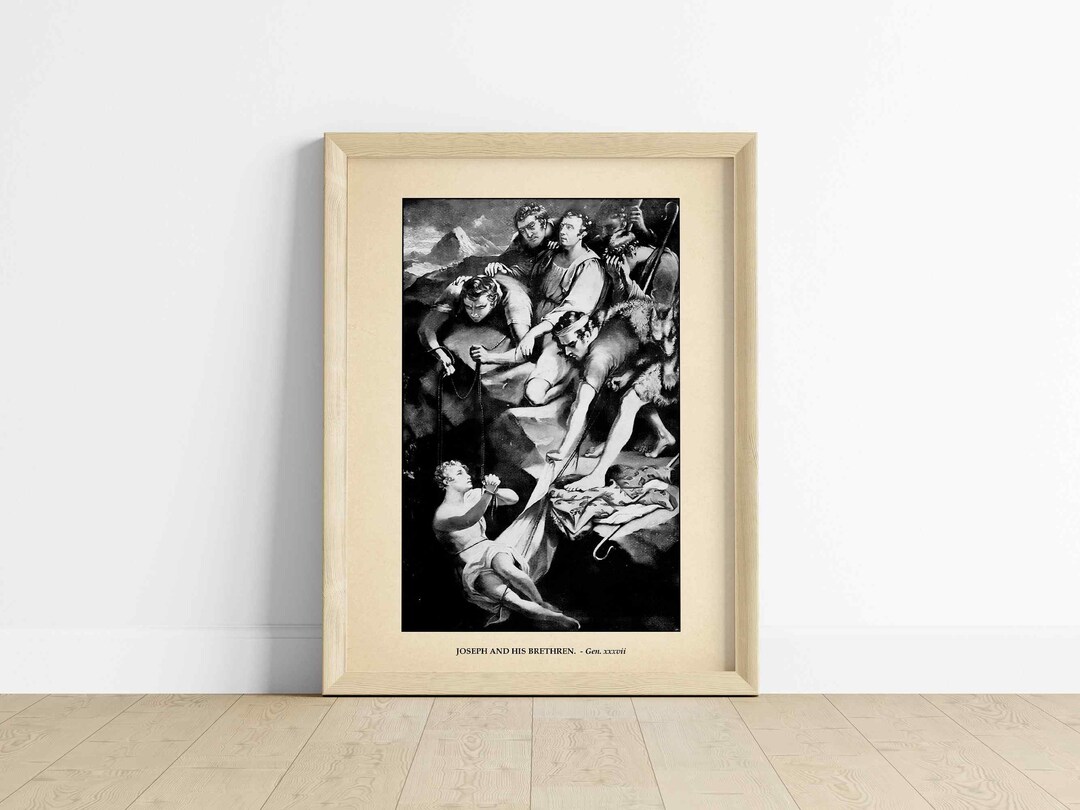 Genesis 37, Joseph and His Brothers, DIGITAL PRINT, Biblical Dreams ...