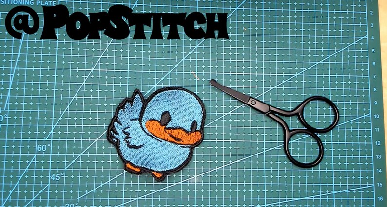 Quack-tasticly Cute Blue Duck Machine Embroidery Design-instant ...
