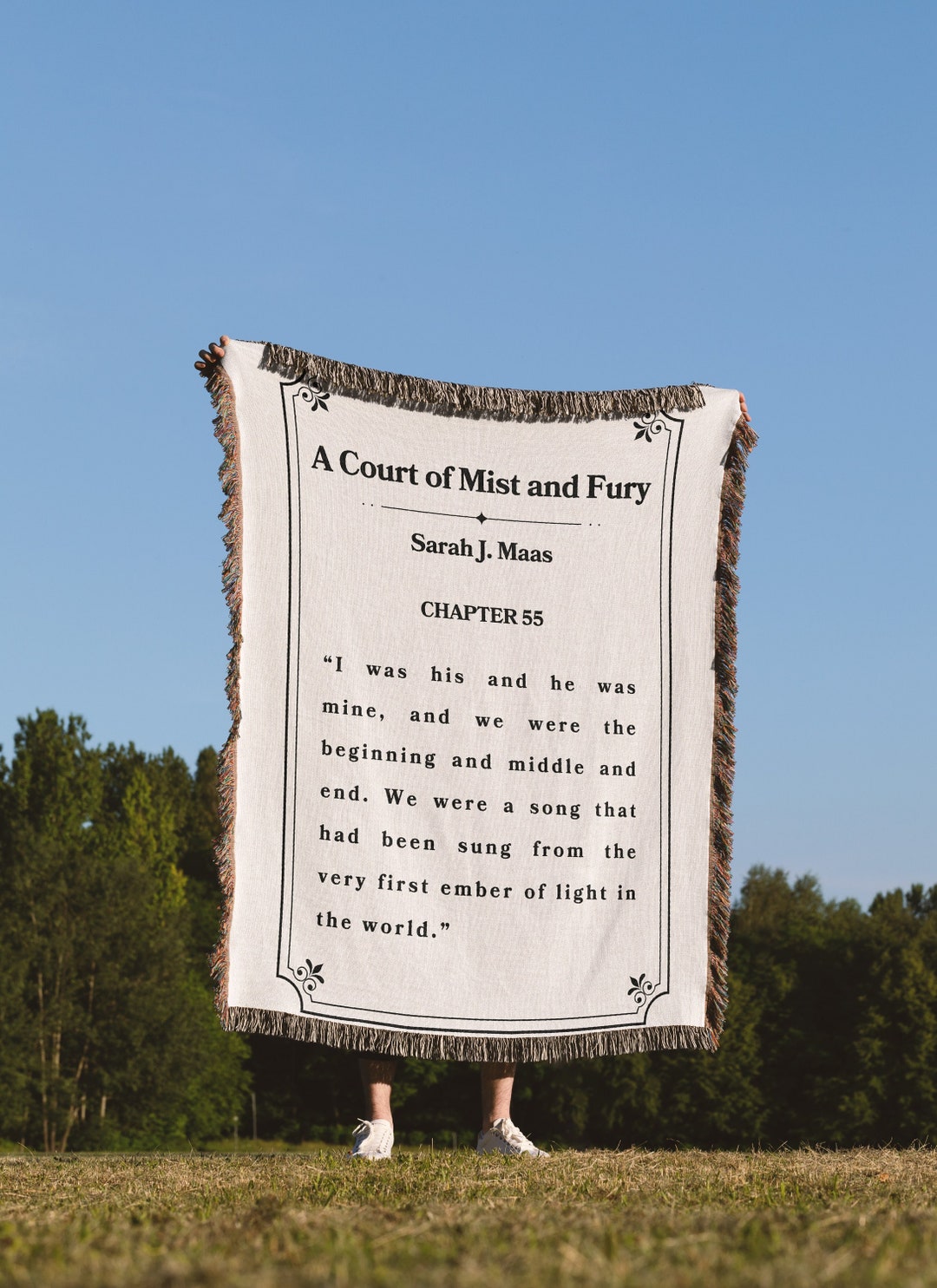 ACOTAR/ACOMAF Inspired Chapter 55 Woven Blanket, Reading Blanket ...