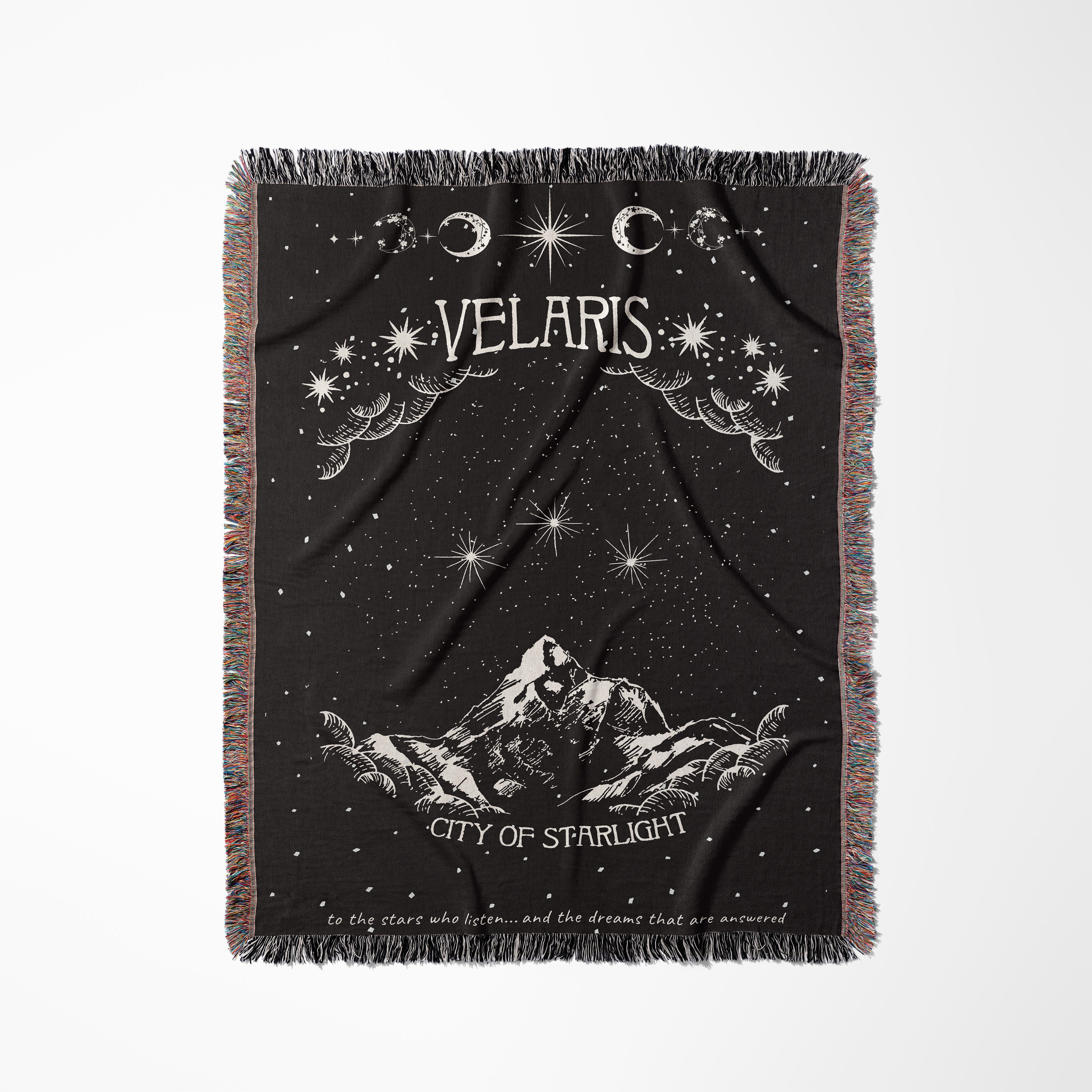 ACOTAR Inspired Velaris City of Starlight Woven Blanket, Bookish Gift ...