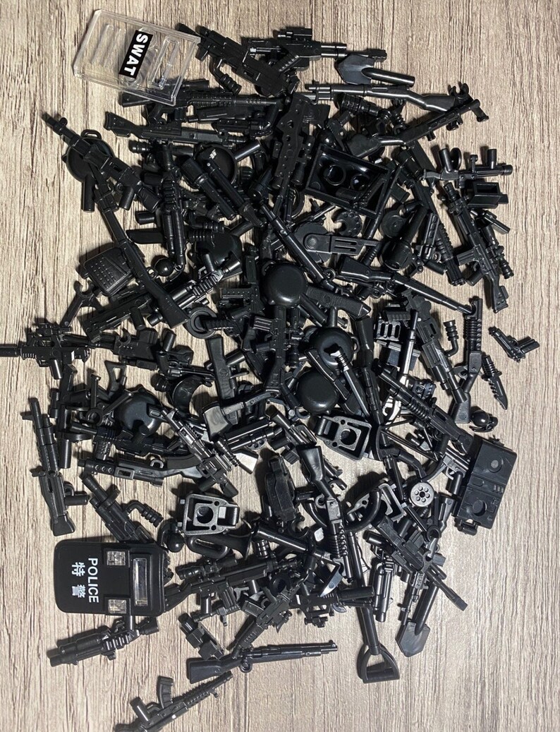 Custom Lego Weapon Lot of 100 Pieces: Guns, Swords and Tactical Gear - Etsy