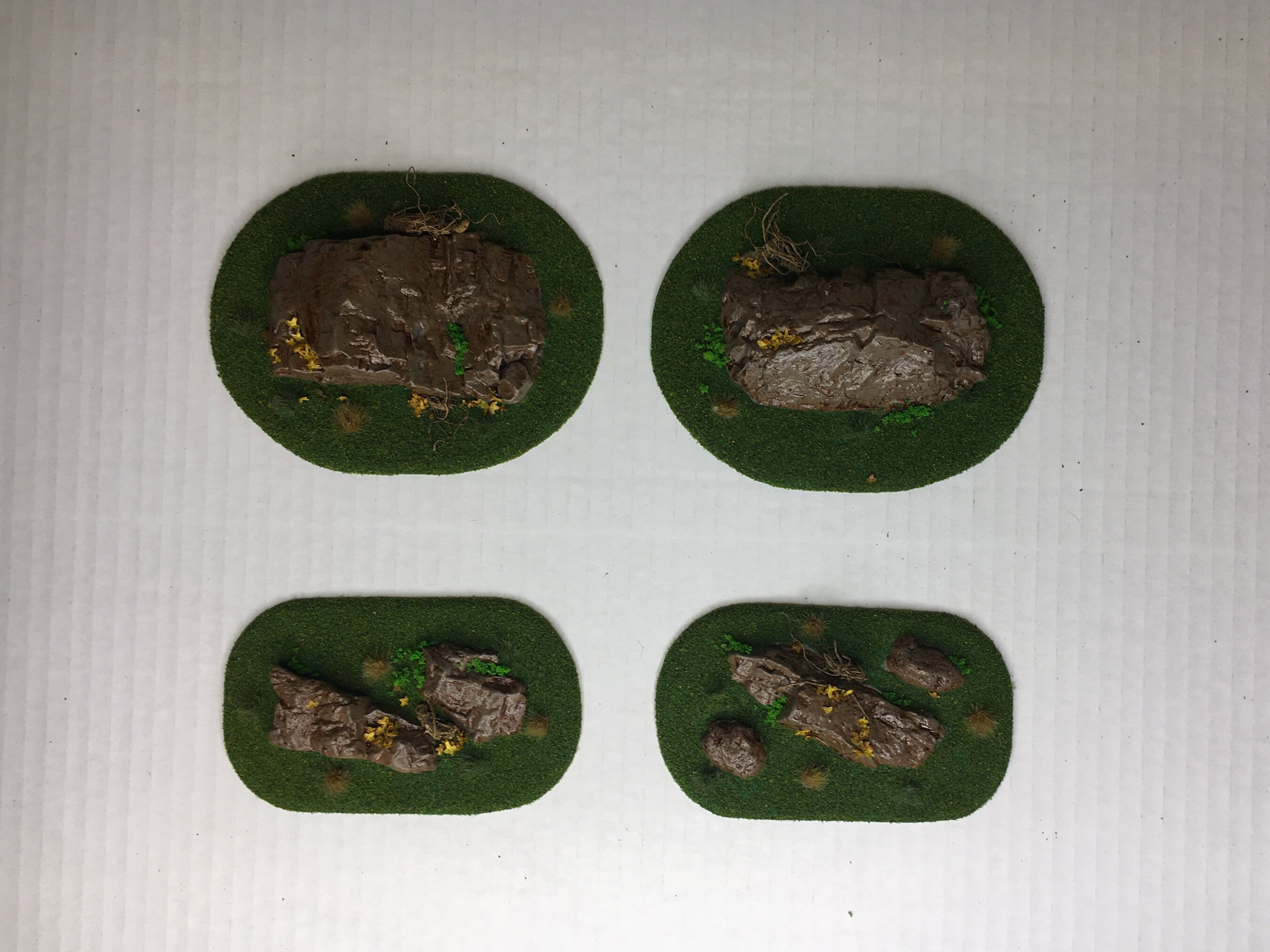 Grassland Rock Set Terrain Tile for Warhammer Tabletop Gaming - Etsy