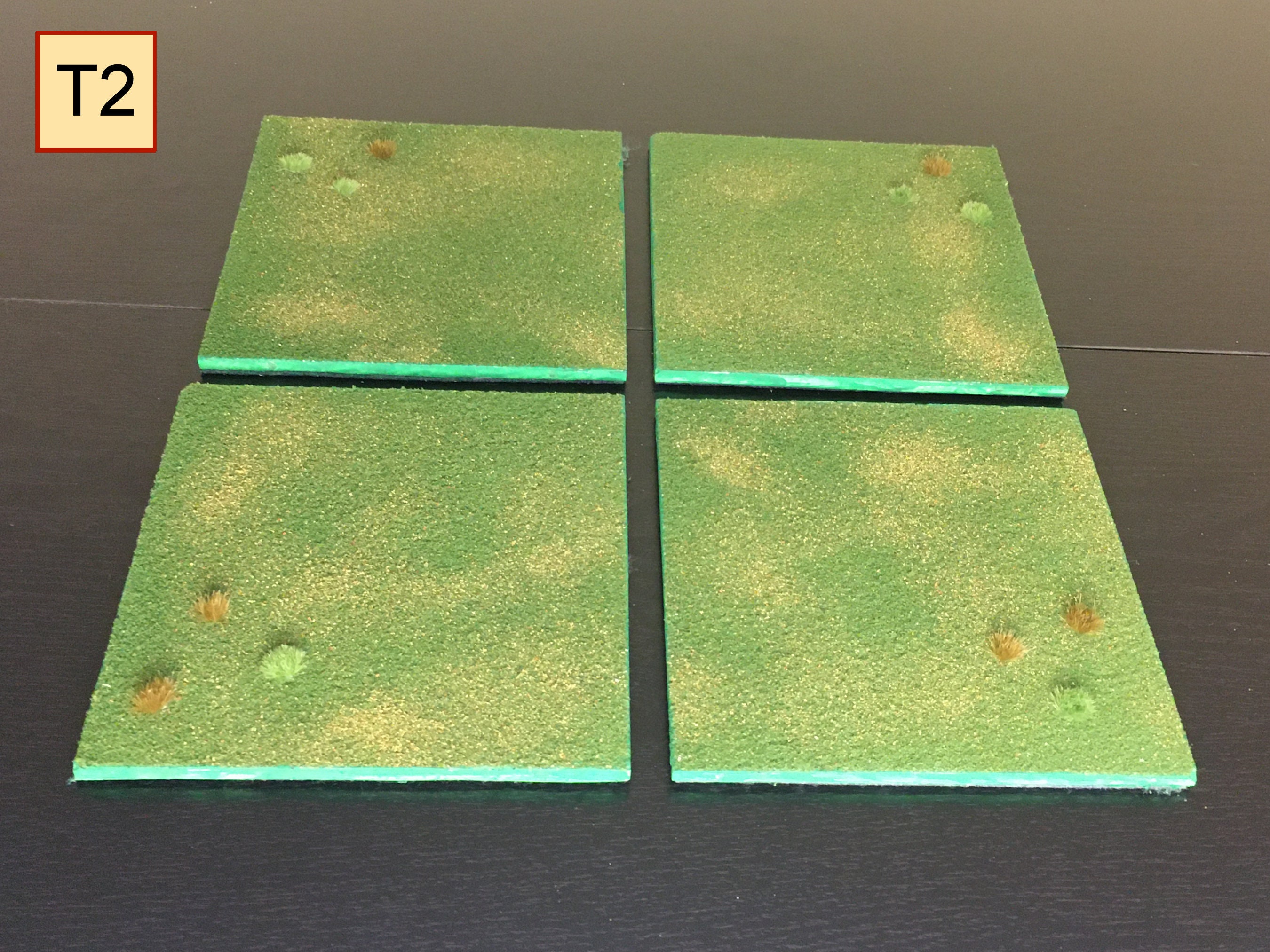 Grassland Terrain Tile Set With Magnetic Ends for Warhammer Tabletop ...