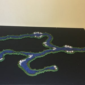 Grassland River Tile Set With Magnets for Warhammer Tabletop Gaming - Etsy