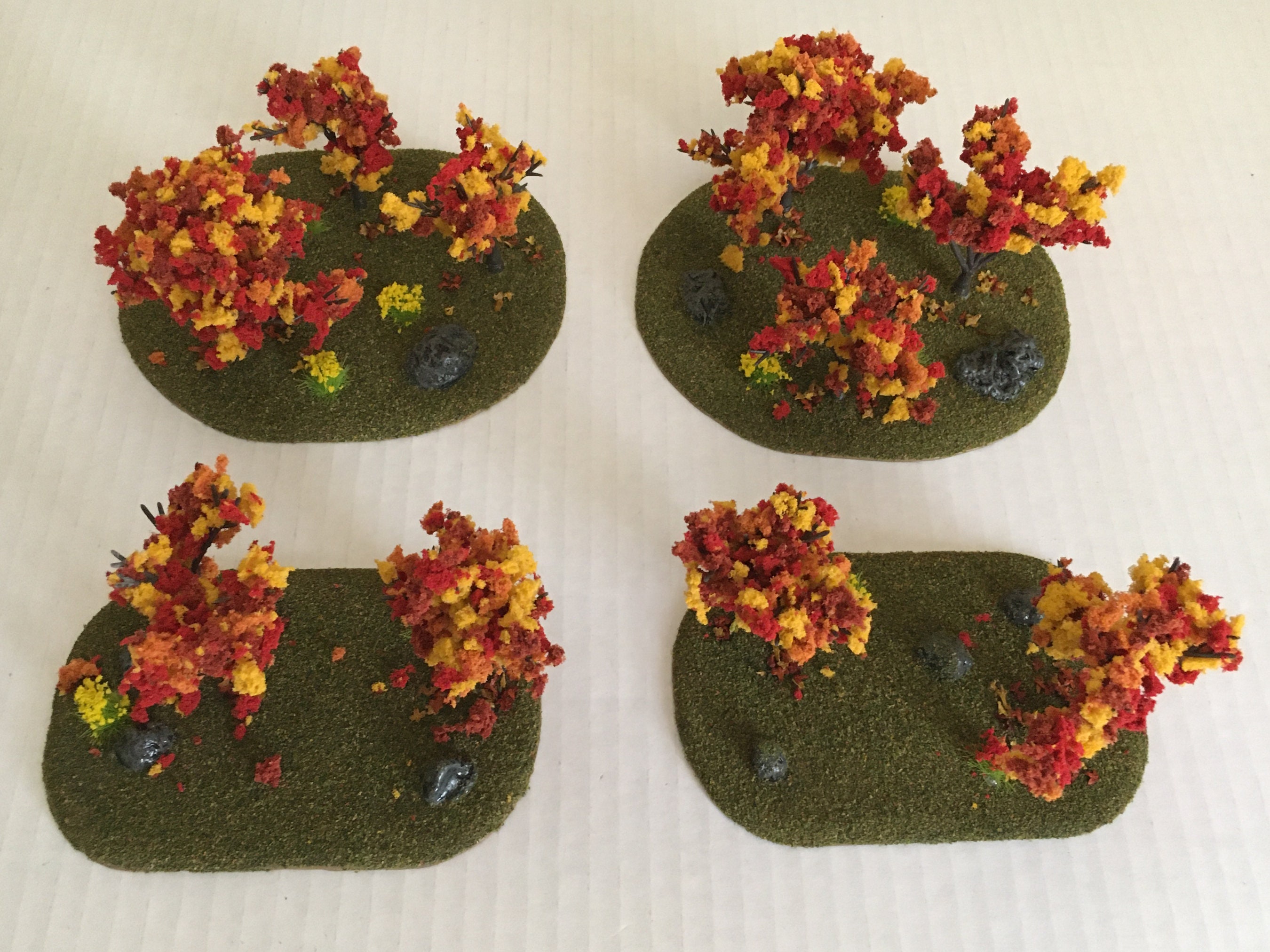Fall Foliage Tree Forest Terrain Tile Set for Warhammer Tabletop Gaming ...