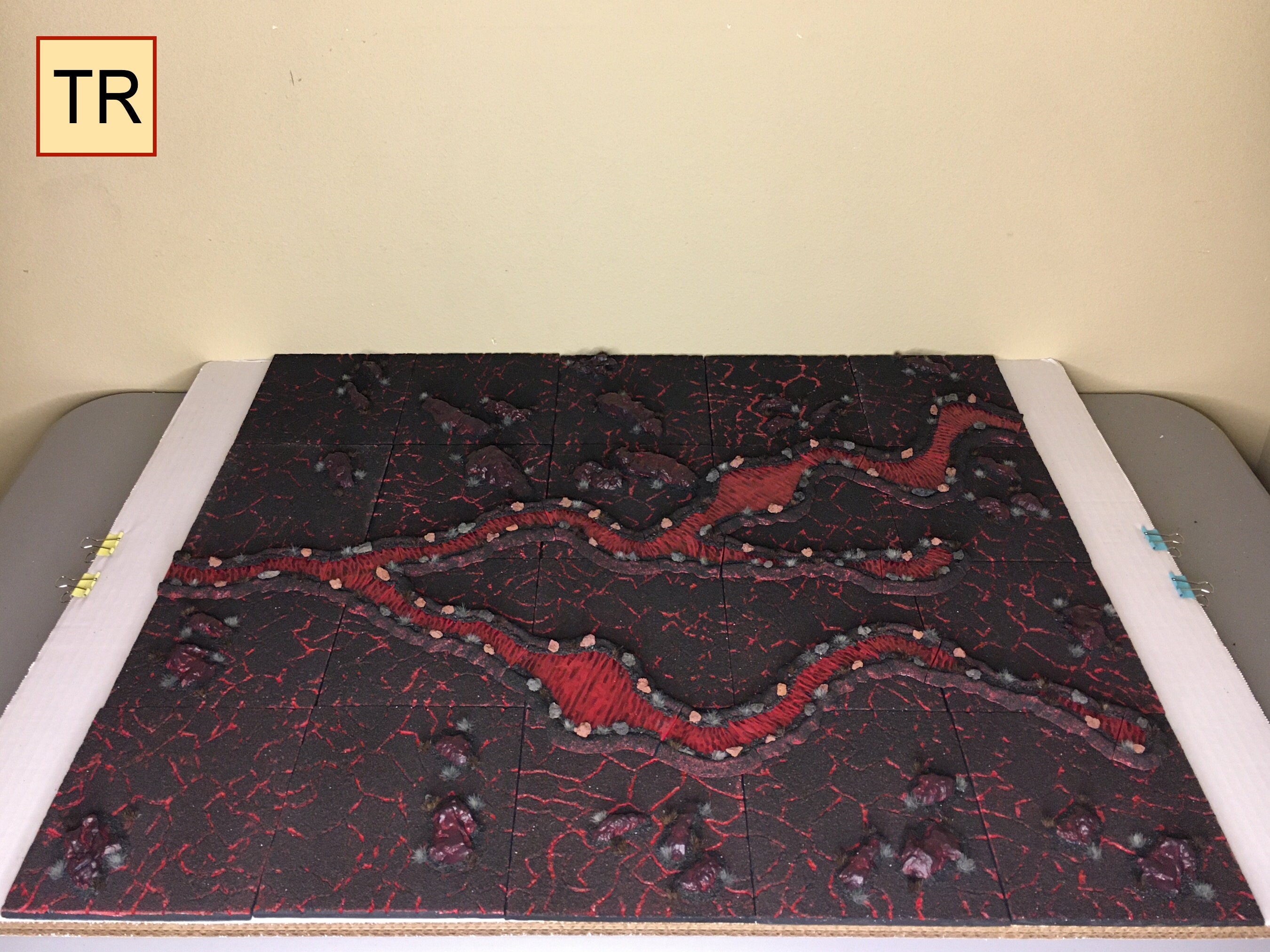 Volcanic Terrain Tile Set With Magnetic Ends for Warhammer Tabletop ...
