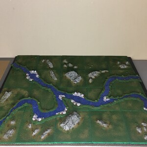 Grassland River Tile Set With Magnets for Warhammer Tabletop Gaming - Etsy