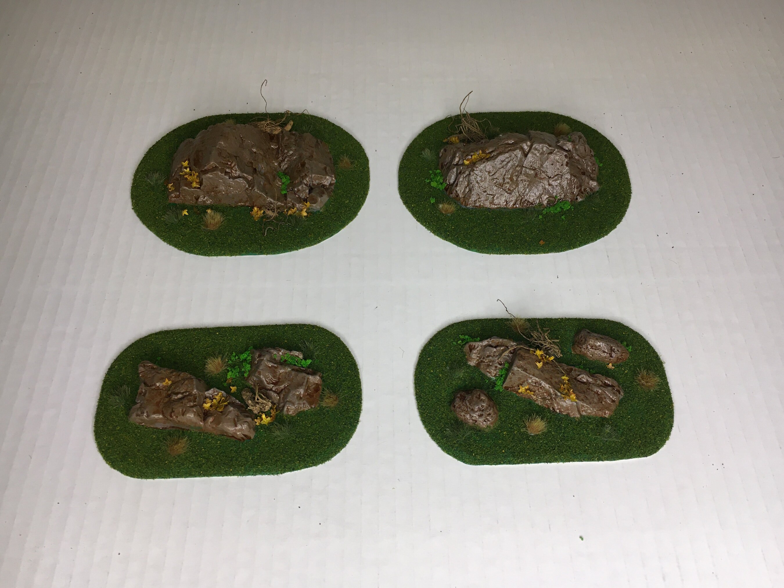 Grassland Rock Set Terrain Tile for Warhammer Tabletop Gaming - Etsy