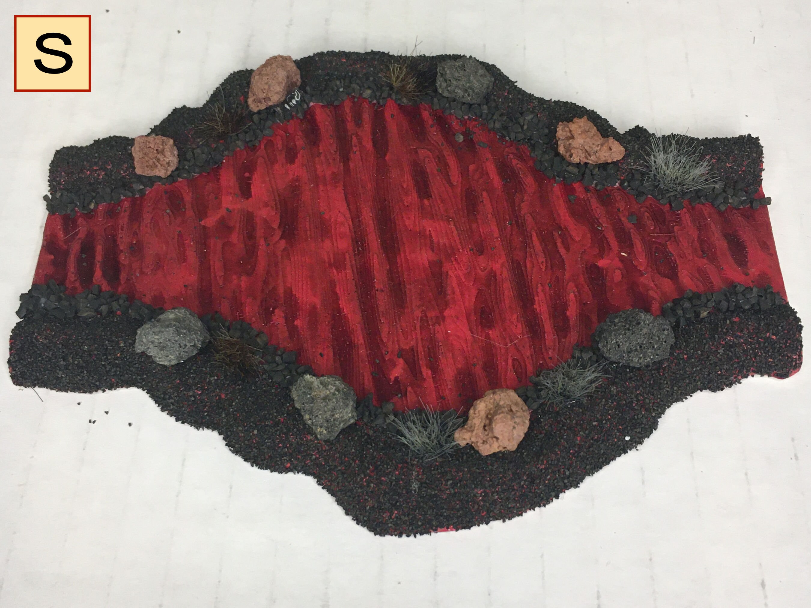 Volcanic River Tile Set With Magnets for Warhammer Tabletop Gaming - Etsy