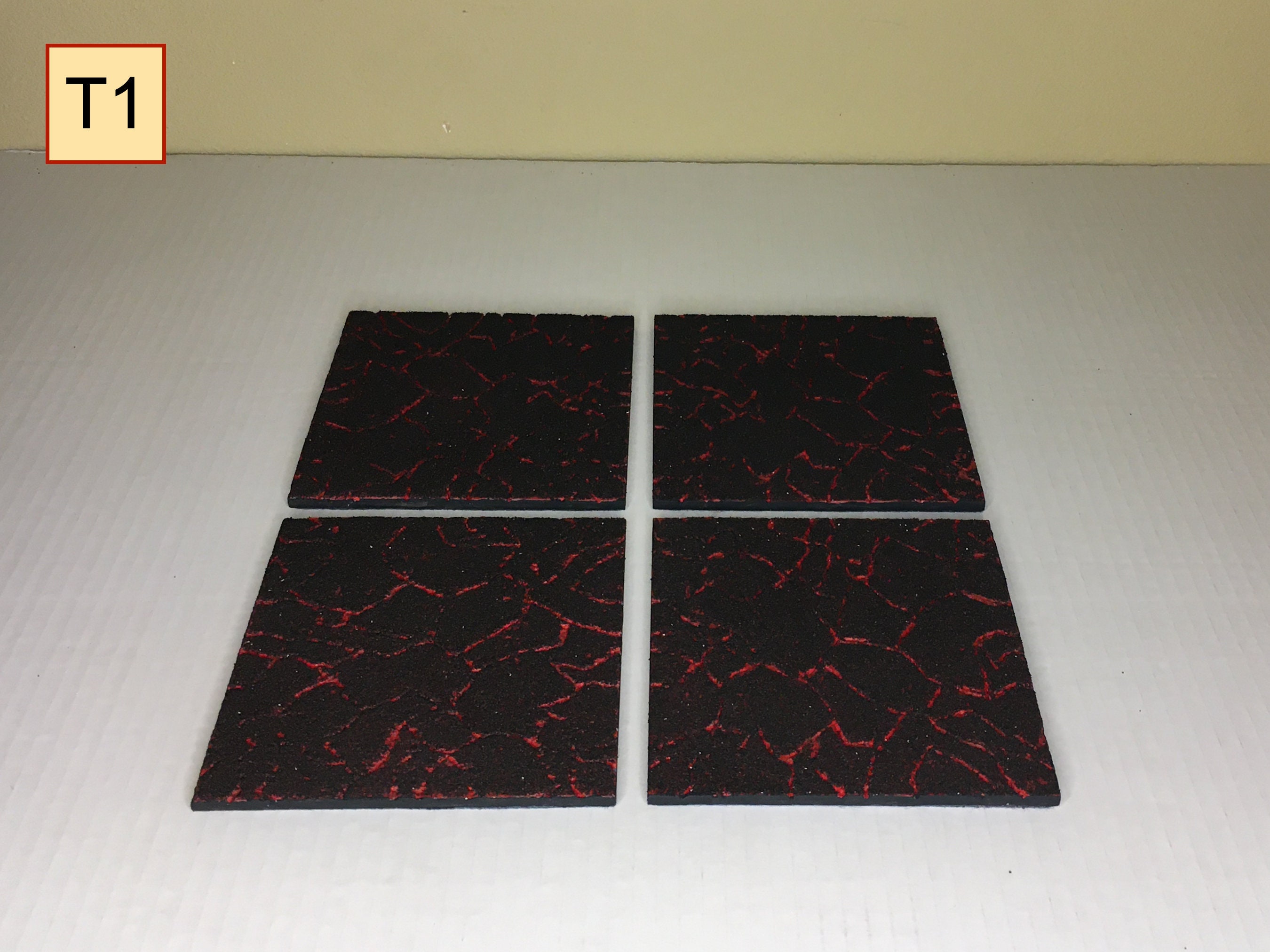 Volcanic Terrain Tile Set With Magnetic Ends for Warhammer Tabletop ...