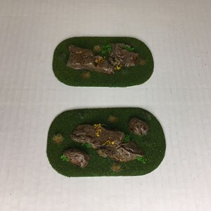 Grassland Rock Set Terrain Tile for Warhammer Tabletop Gaming - Etsy