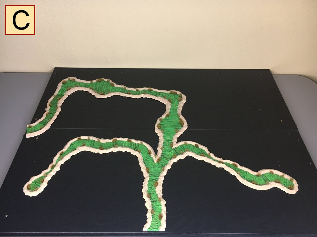 Acid River Tile Set With Magnetic Connectors for Tabletop Gaming. - Etsy