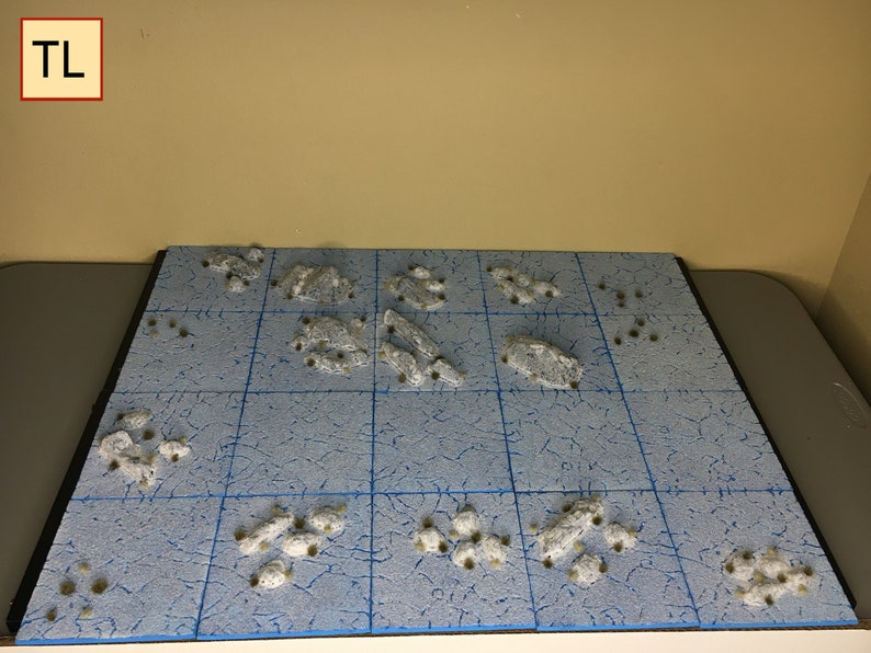 Arctic Terrain Tile Set With Magnets for Warhammer Tabletop Gaming ...