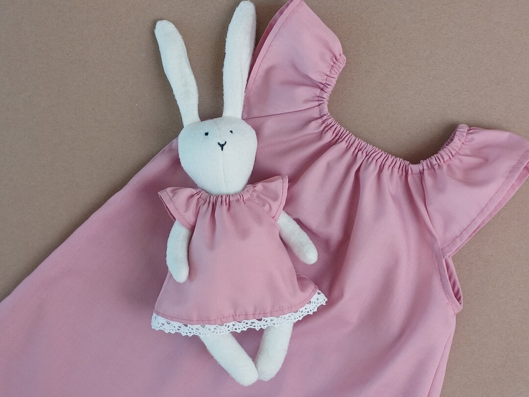 Bunny Doll in Dress Sewing Pattern and Tutorial PDF - Etsy