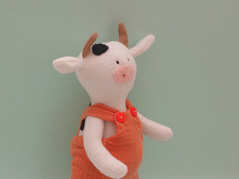 Cow Doll in Pants Sewing Pattern and Tutorial PDF - Etsy