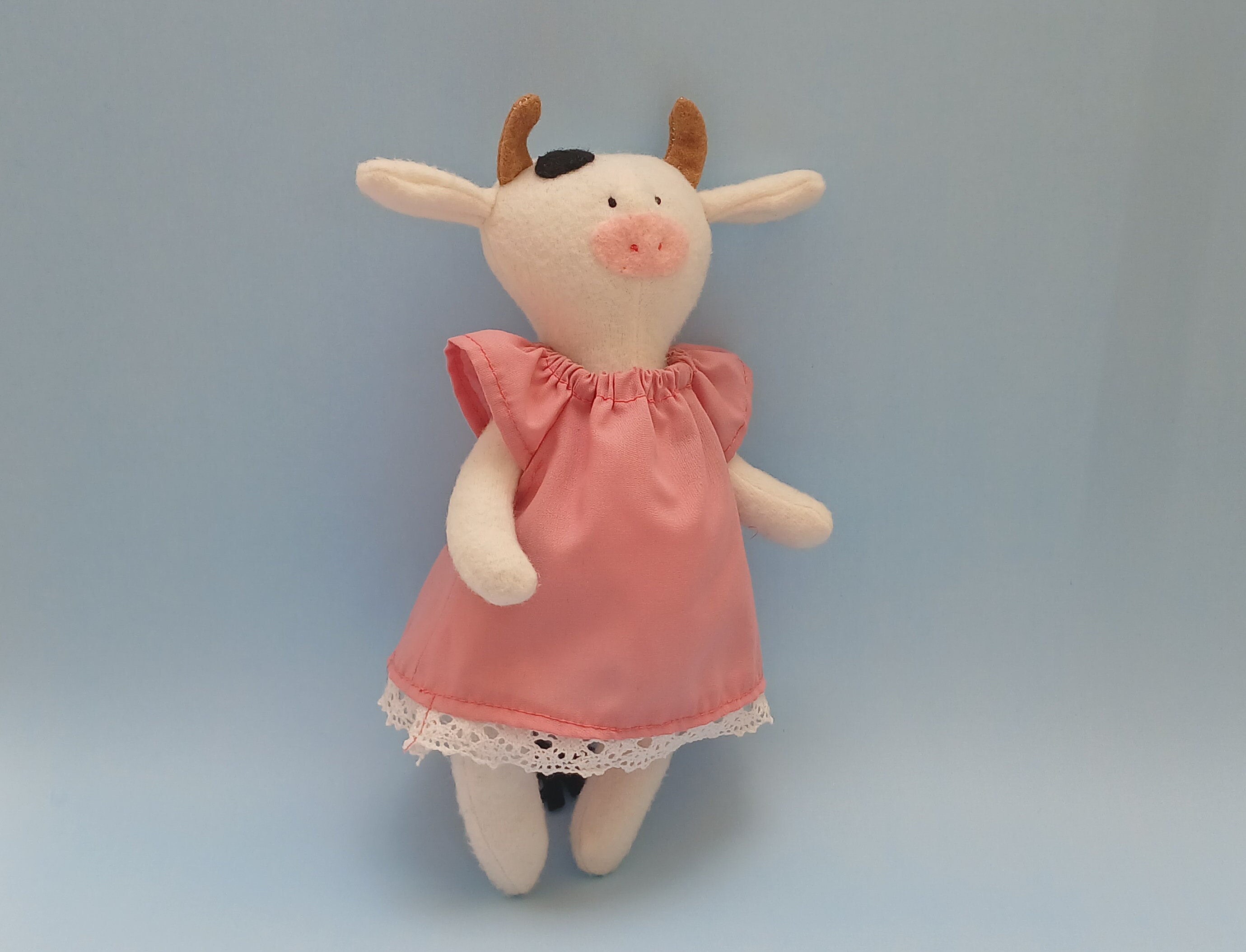 Cow Doll in Dress Sewing Pattern and Tutorial PDF - Etsy